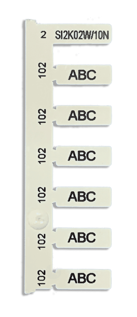 10mm x 4mm White Halogen Free Wire Markers (1,152 tags)