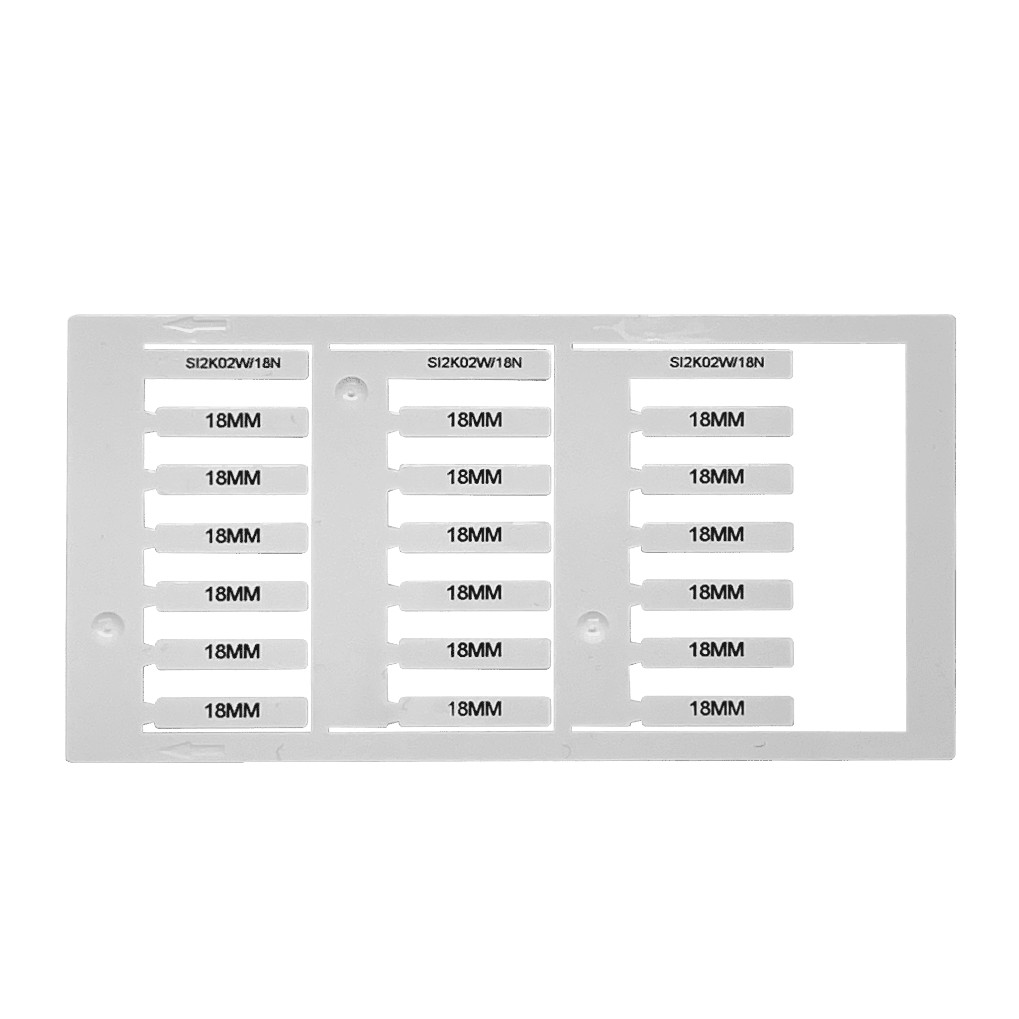 18mm x 4mm White Wire Markers (576 tags) | Wire Marking & Cable Marking ...