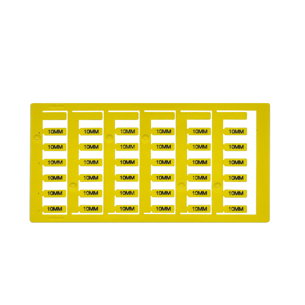 10mm x 4mm Yellow Wire Markers (1,152 tags)
