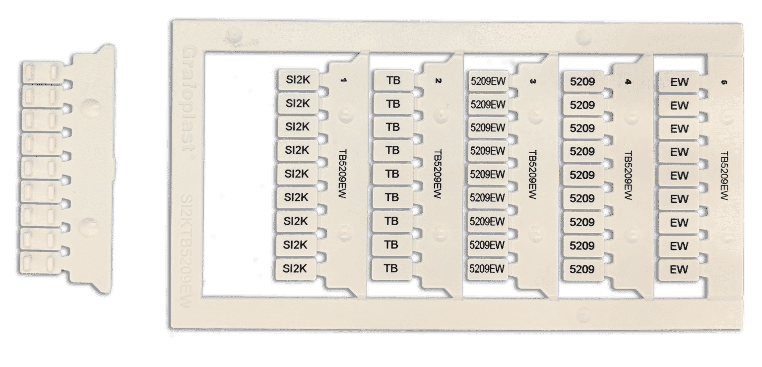 9mm x 5mm Terminal Tags For Phoenix | Terminal Block Markers