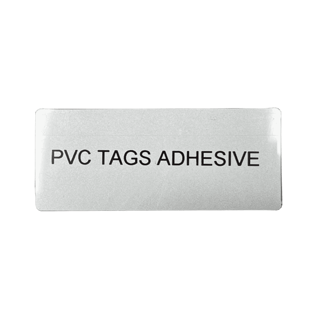 50mm x 15mm Yellow Adhesive PVC Tags
