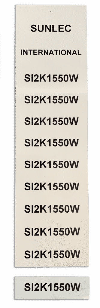 50mm x 15mm Non Adhesive PVC Tag Suitable For Channeling (132 tags ...