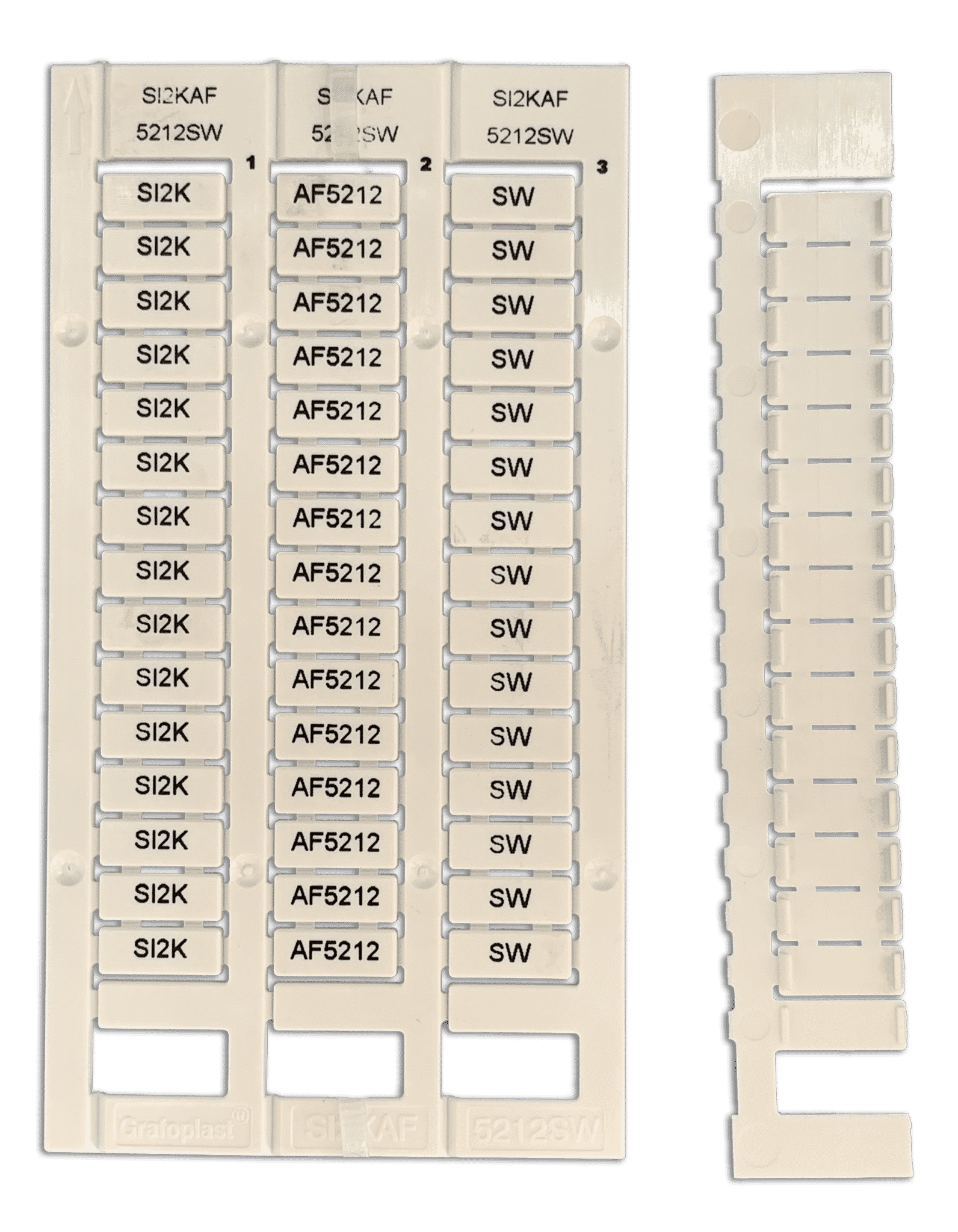 12mm x 5mm automatic terminal tag for ABB Entrelec ZS series