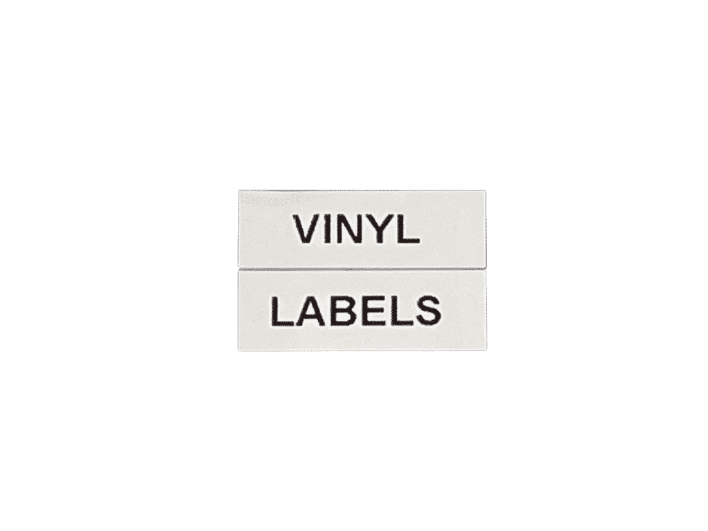 20mm x 7mm White Adhesive Vinyl Labels For Equipment Identification ...